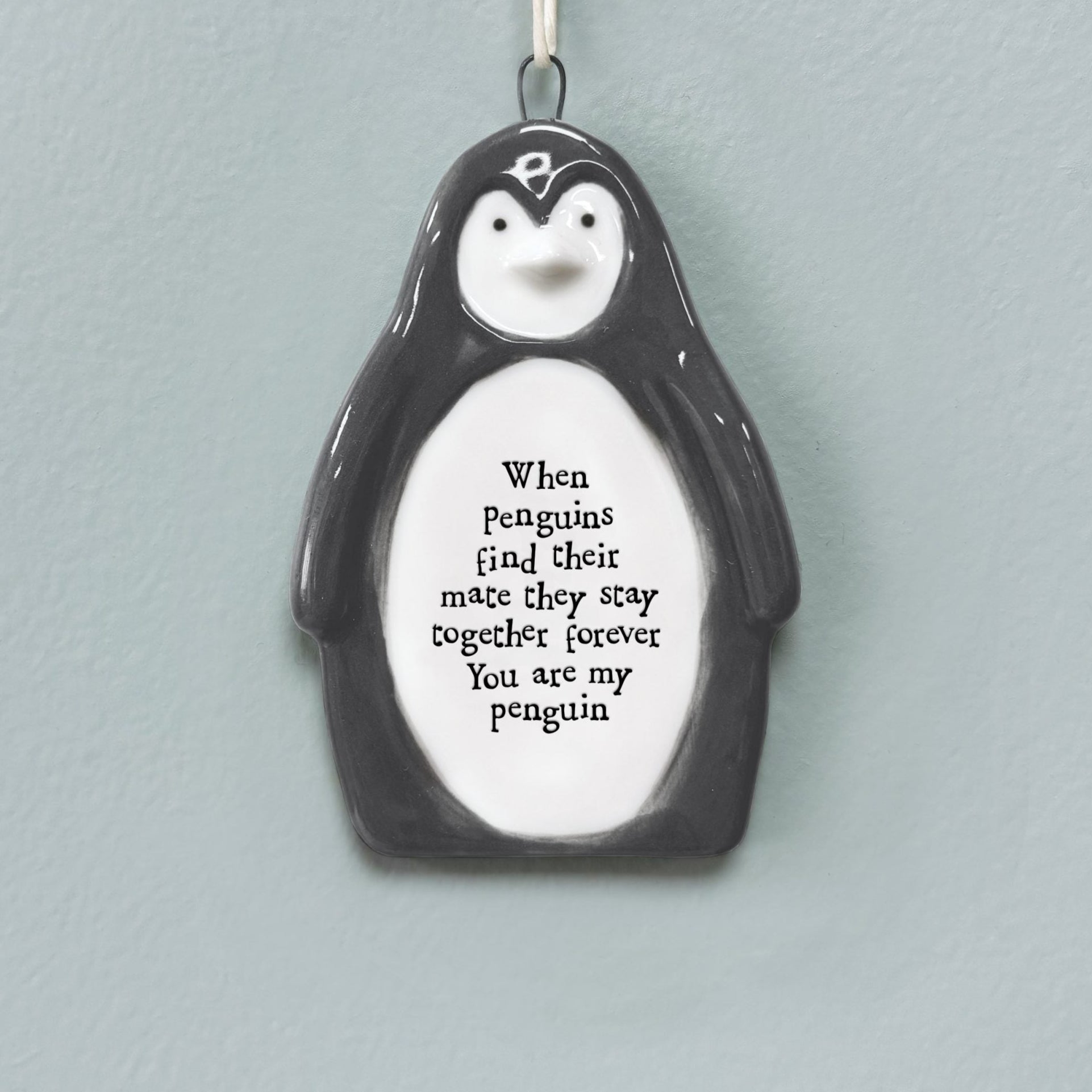 East of India Penguin Hanger | “You Are My Penguin” Plaque – Contempo