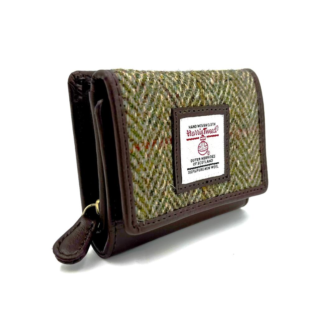 Harris Tweed Trifold Purse Compact & Stylish | Contempo