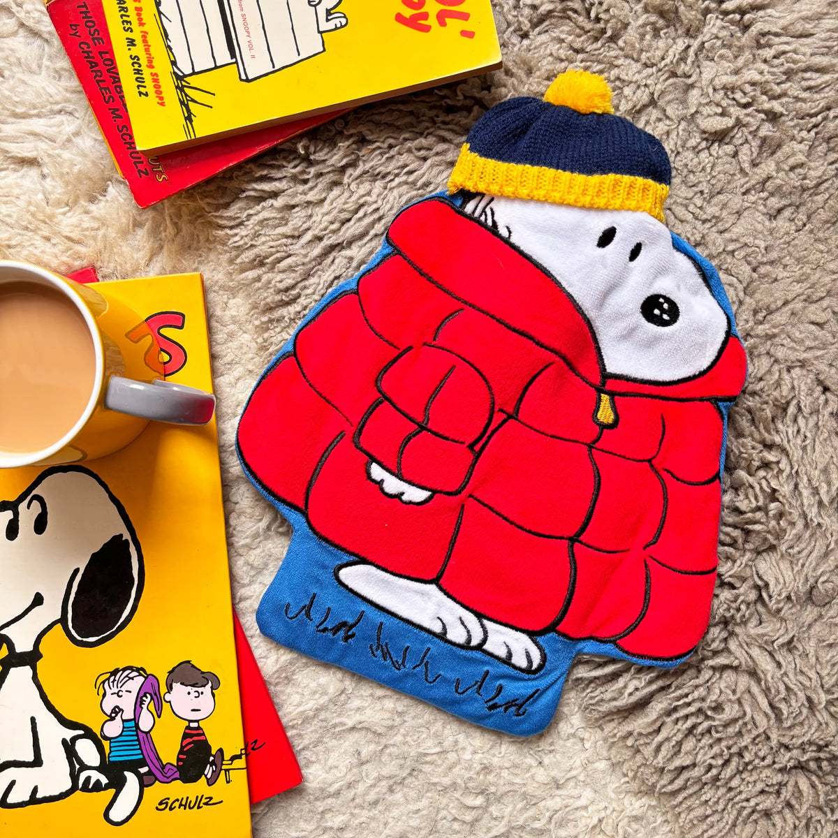 Peanuts Snoopy Puffa Hot Water Bottle – Cosy Gift | Contempo